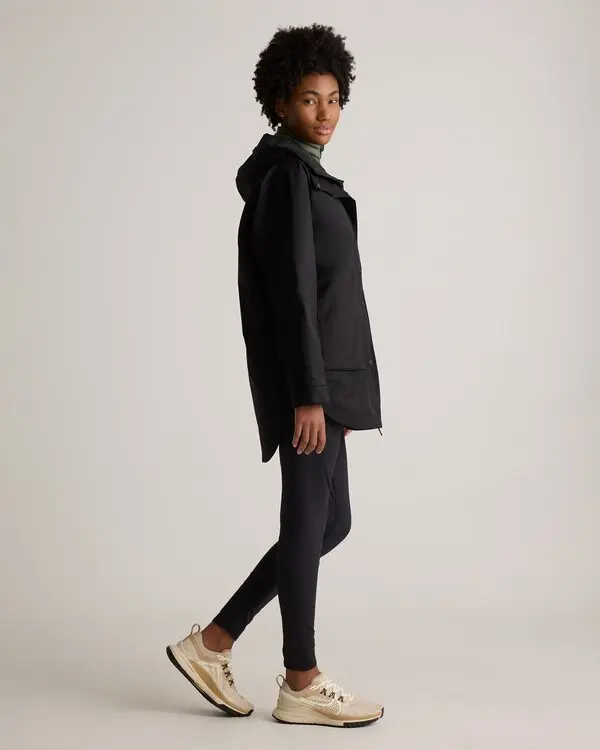 Quince Oversized Rain Jacket - True Black