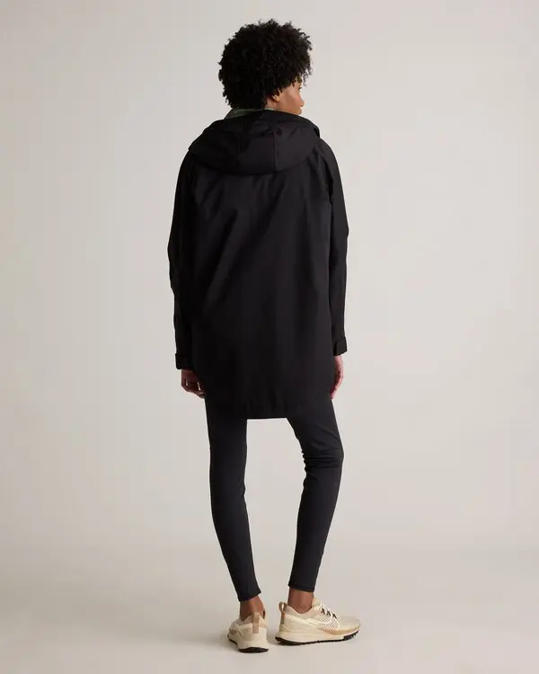 Quince Oversized Rain Jacket - True Black