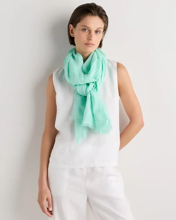 Quince 100% European Linen Scarf - Mint
