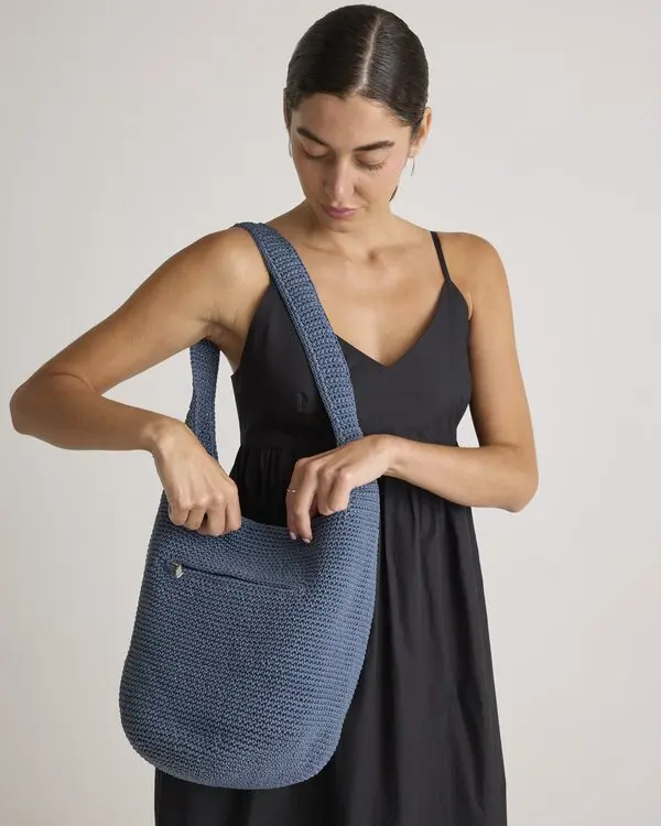 Quince Hand Crochet Hobo Shoulder Bag