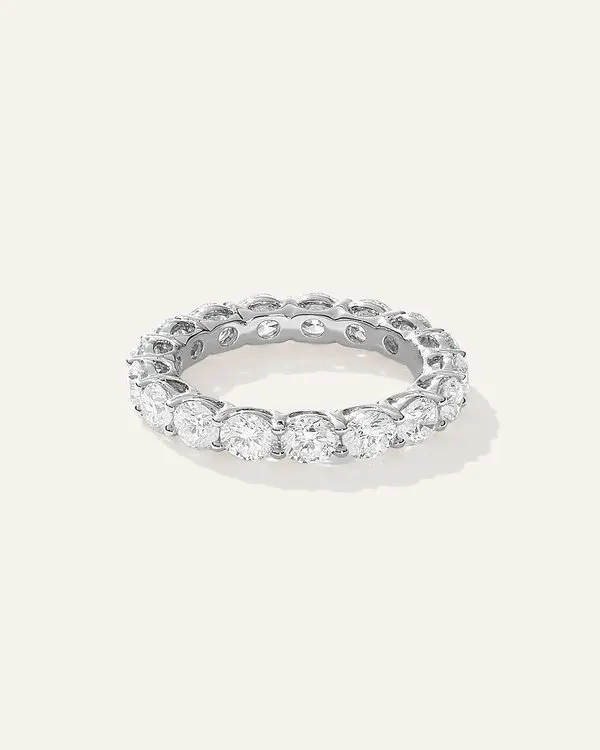 Quince Lab Grown Diamond Round Eternity Band Ring - Platinum