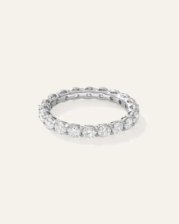 Quince Lab Grown Diamond Round Eternity Band Ring - Platinum