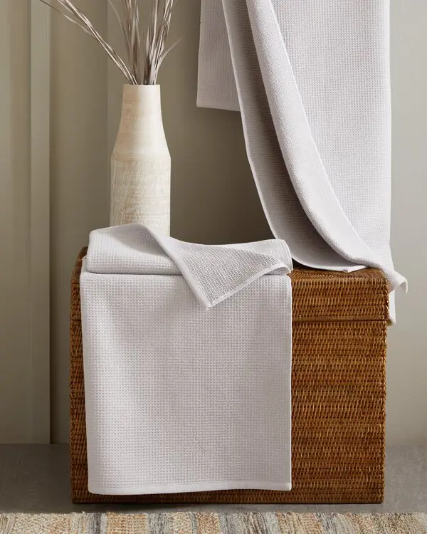 Quince Turkish Waffle Terry Bath Sheet - Silver