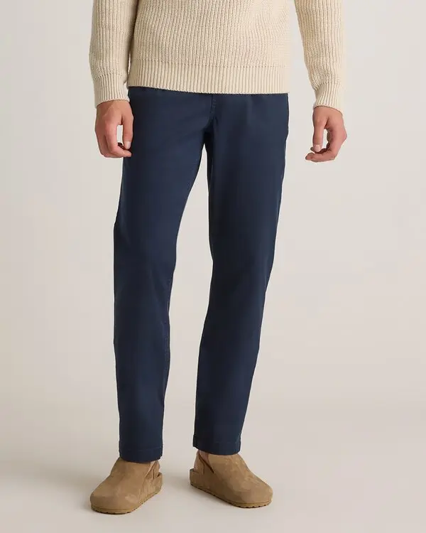 Quince Cotton Chino Drawstring Pants - Admiral