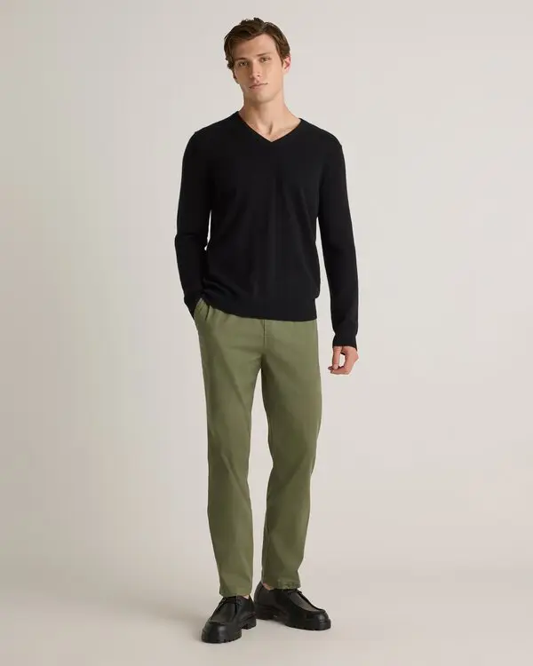 Quince Cotton Chino Drawstring Pants - Trellis