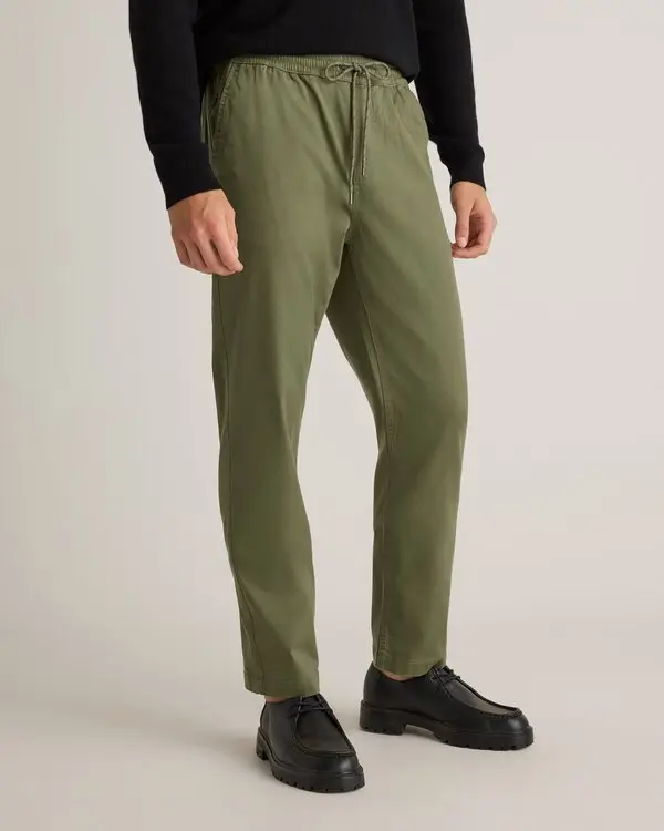 Quince Cotton Chino Drawstring Pants - Trellis