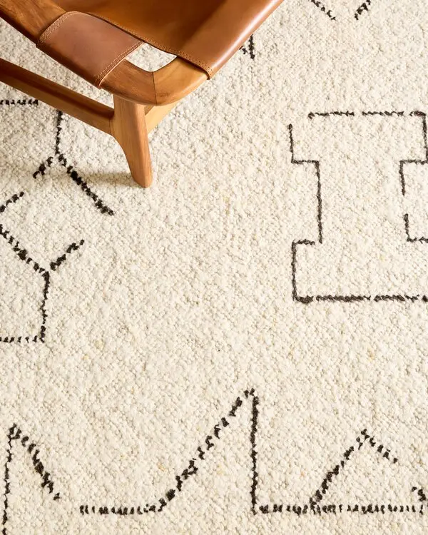 Quince Saira Hand-loomed Wool Rug - Charcoal