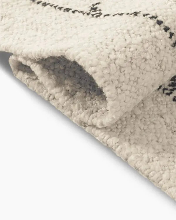 Quince Saira Hand-loomed Wool Rug - Charcoal