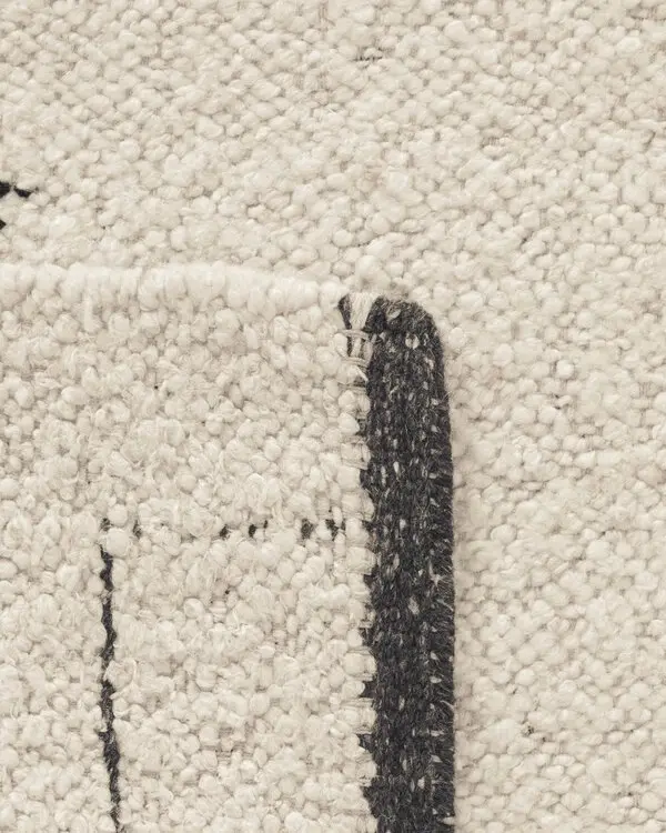 Quince Saira Hand-loomed Wool Rug - Charcoal