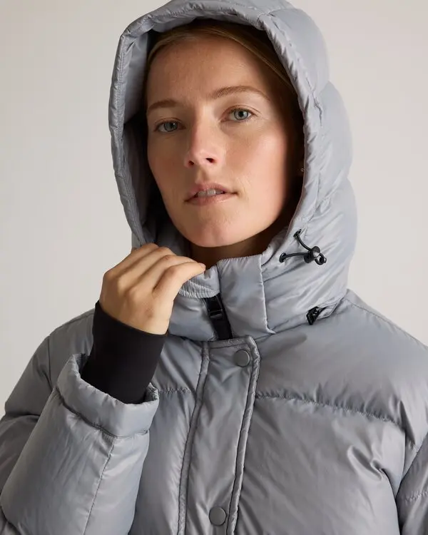 Quince Cropped Puffer Jacket - Feather Grey