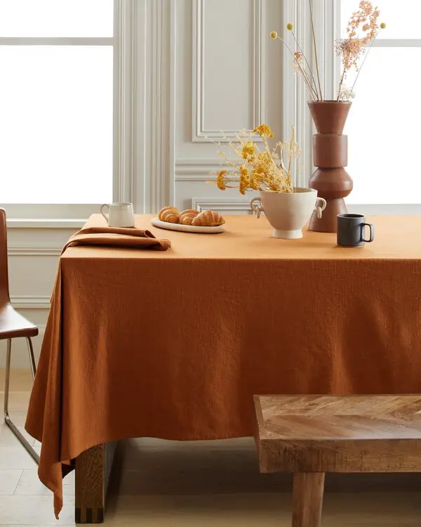 Quince Tablecloth - Terracotta