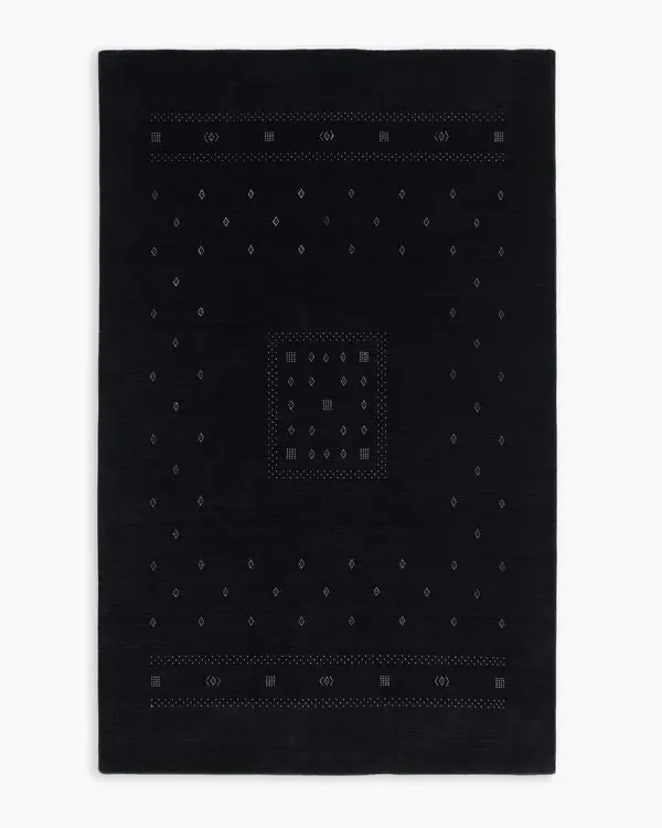 Quince Dakota Hand-loomed Wool Rug - Black