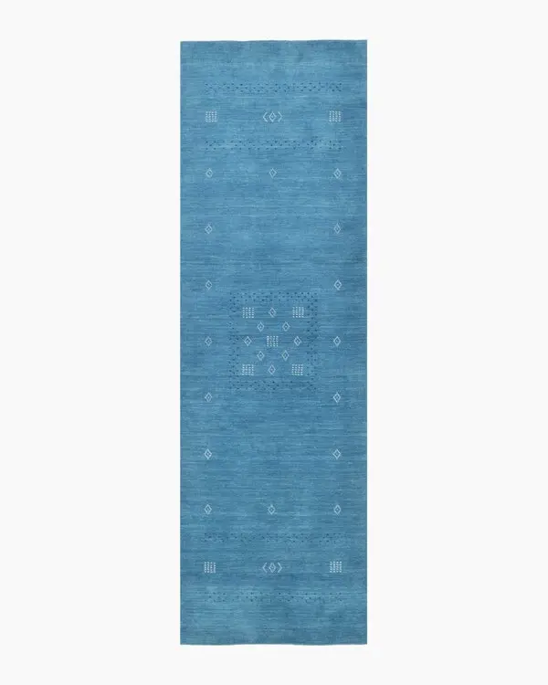 Quince Dakota Hand-loomed Wool Rug - Light Blue