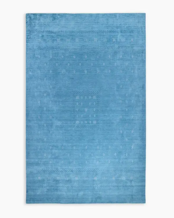 Quince Dakota Hand-loomed Wool Rug - Light Blue