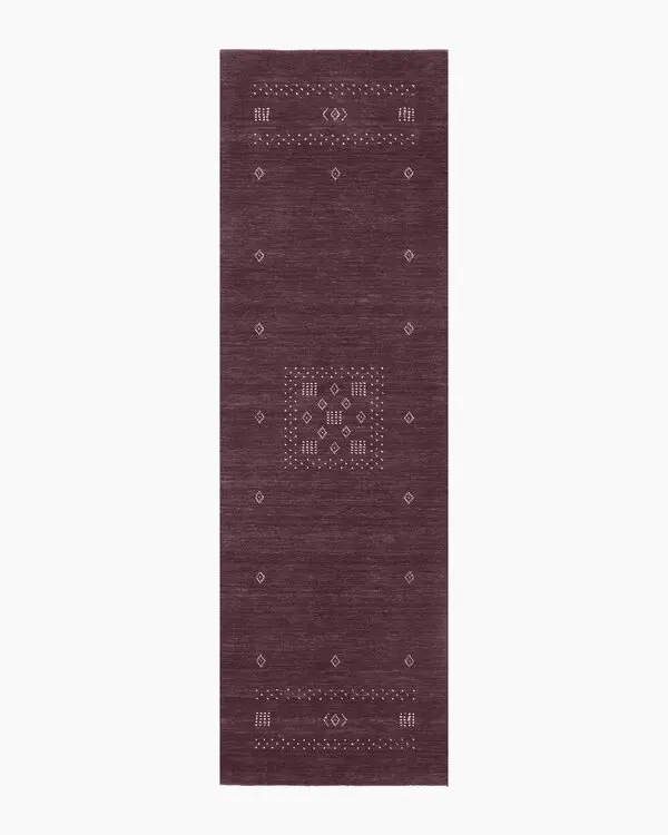 Quince Dakota Hand-loomed Wool Rug - Purple