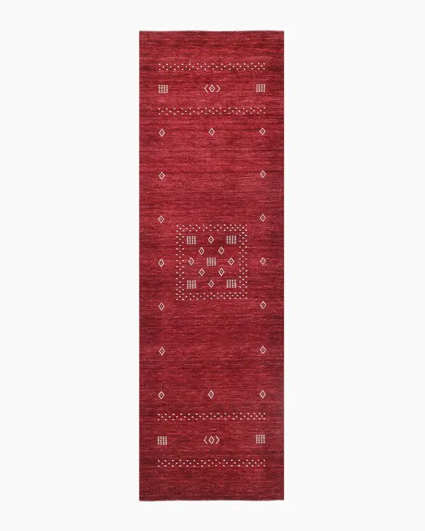 Quince Dakota Hand-loomed Wool Rug - Red
