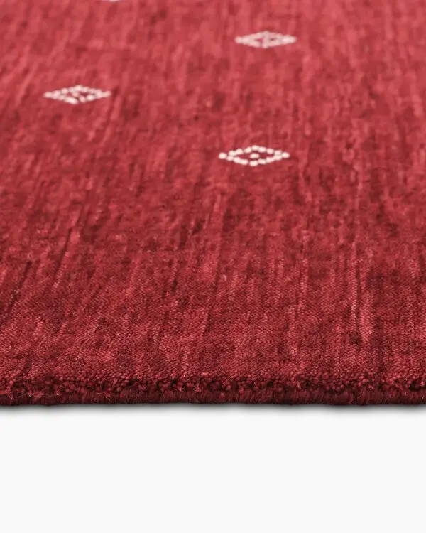 Quince Dakota Hand-loomed Wool Rug - Red