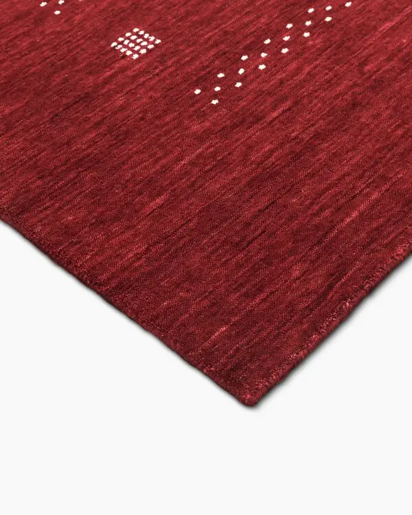 Quince Dakota Hand-loomed Wool Rug - Red