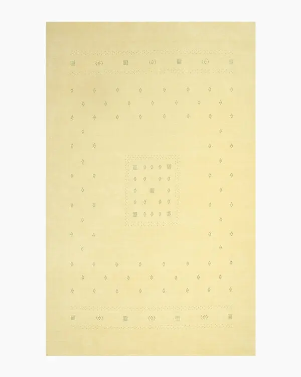 Quince Dakota Hand-loomed Wool Rug - Yellow