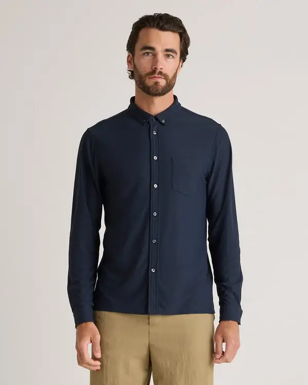 Quince Propique Performance Button Down - Navy