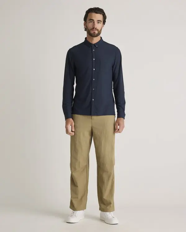 Quince Propique Performance Button Down - Navy