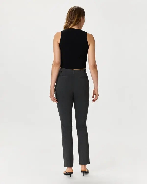 Quince Ponte Straight Leg Trousers - Charcoal