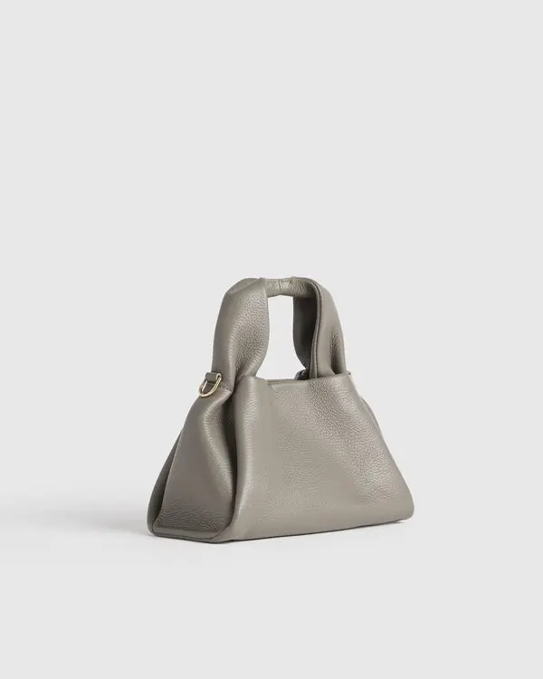 Quince Italian Leather Trapeze Crossbody - Mink