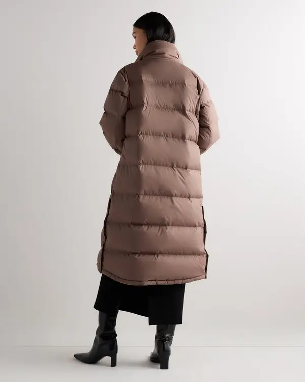 Quince Responsible Long Down Puffer Jacket - Hazel Brown