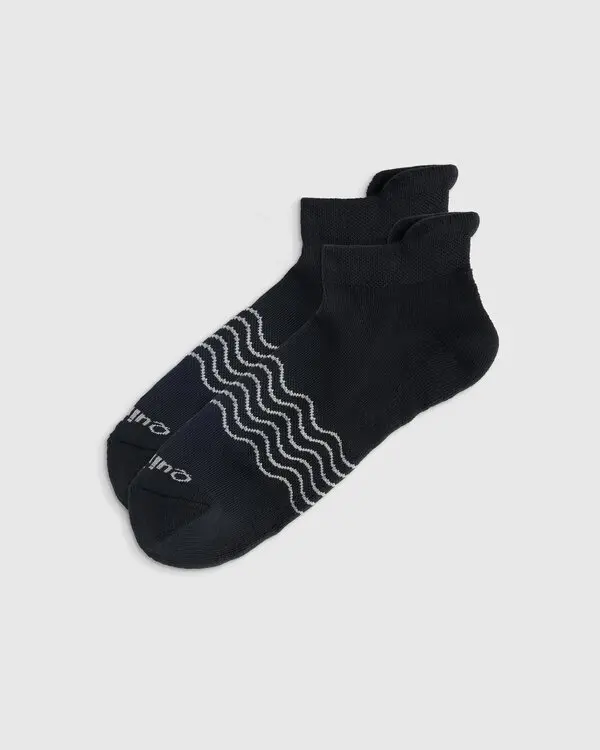 Quince Athletic Ankle Socks - Black
