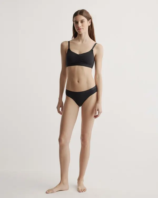 Quince Micromodal Bikini - Black