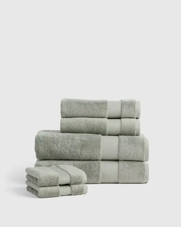 Quince Turkish Ultra Plush Bath Towel Bundle - Eucalyptus