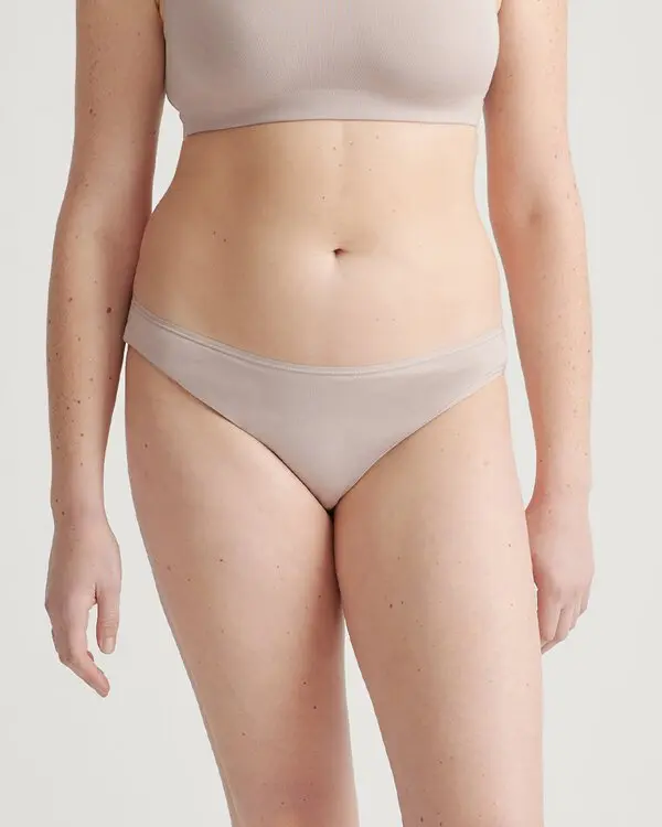Quince Organic Cotton Bikini - Mink
