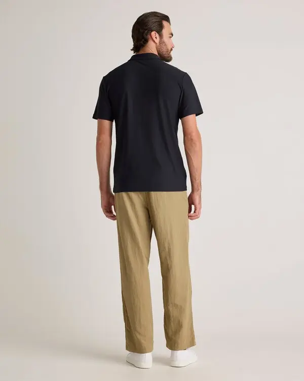 Quince Propique Performance Polo - Black