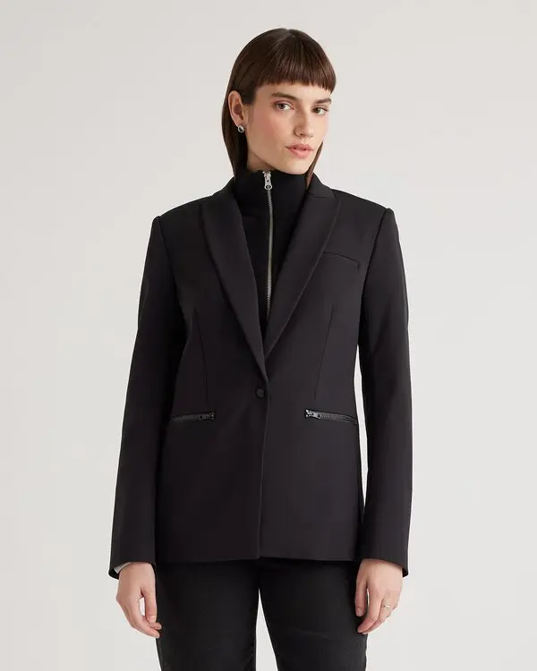 Quince Mongolian Cashmere Sweater - Black