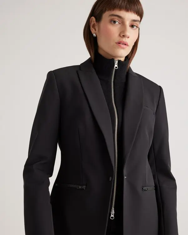 Quince Mongolian Cashmere Sweater - Black