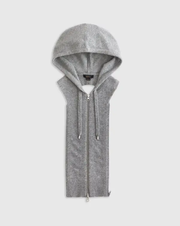 Quince Mongolian Cashmere Sweater - Heather Grey