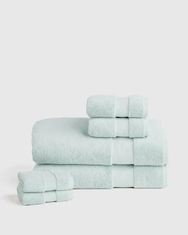 Quince Turkish Ultra Plush Bath Sheet Bundle - Mist