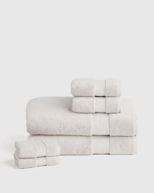Quince Turkish Ultra Plush Bath Sheet Bundle - Silver