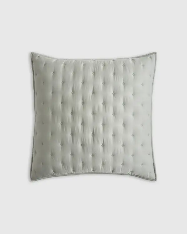 Quince Bamboo Dream Quilted Sham - Eucalyptus