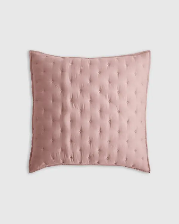 Quince Bamboo Dream Quilted Sham - Fig