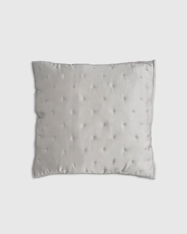Quince Bamboo Dream Quilted Sham - Light Grey