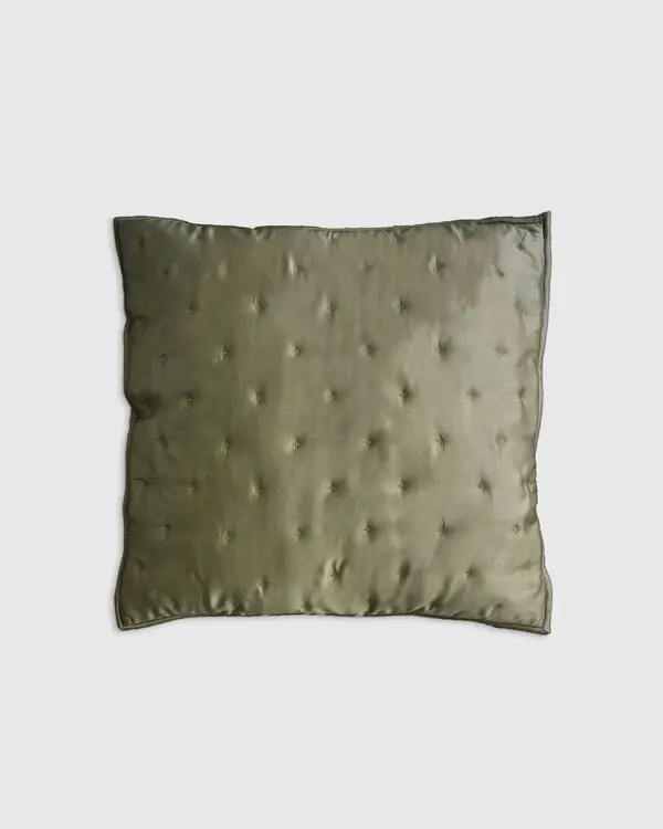 Quince Bamboo Dream Quilted Sham - Olive