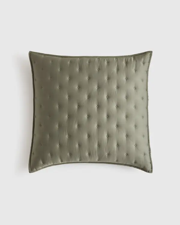 Quince Bamboo Dream Quilted Sham - Sage