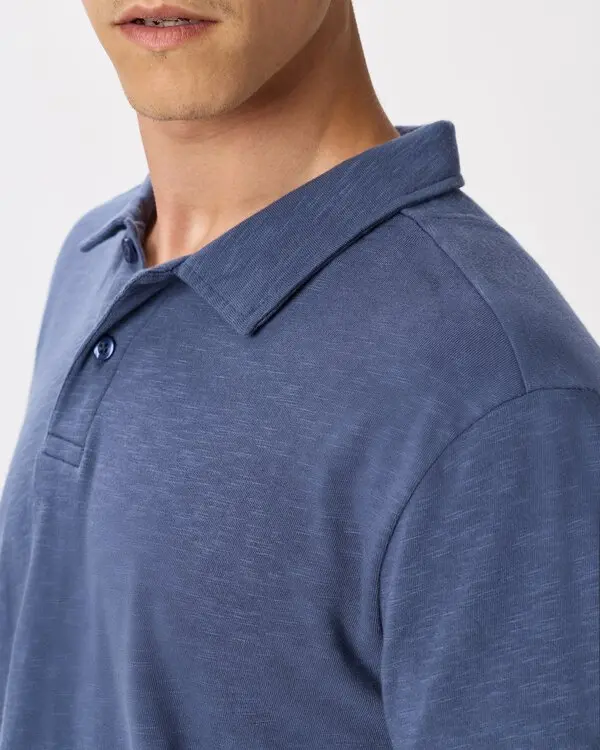 Quince Slub Polo - Storm Blue