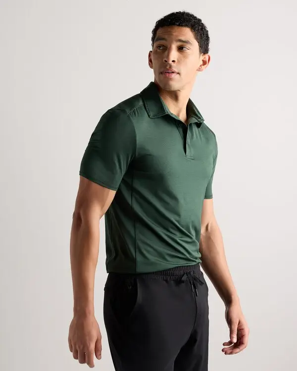 Quince Super Soft Performance Polo Shirt - Olive