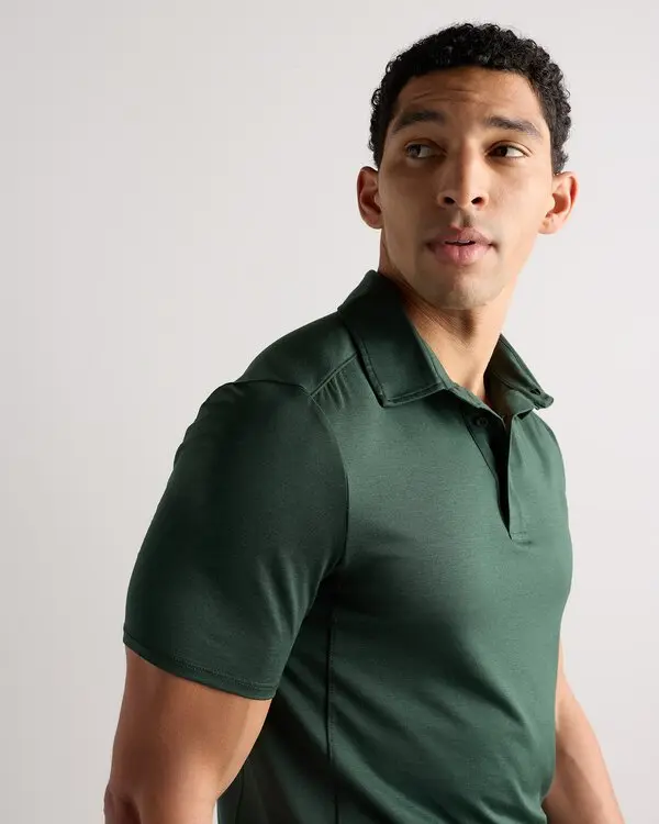 Quince Super Soft Performance Polo Shirt - Olive