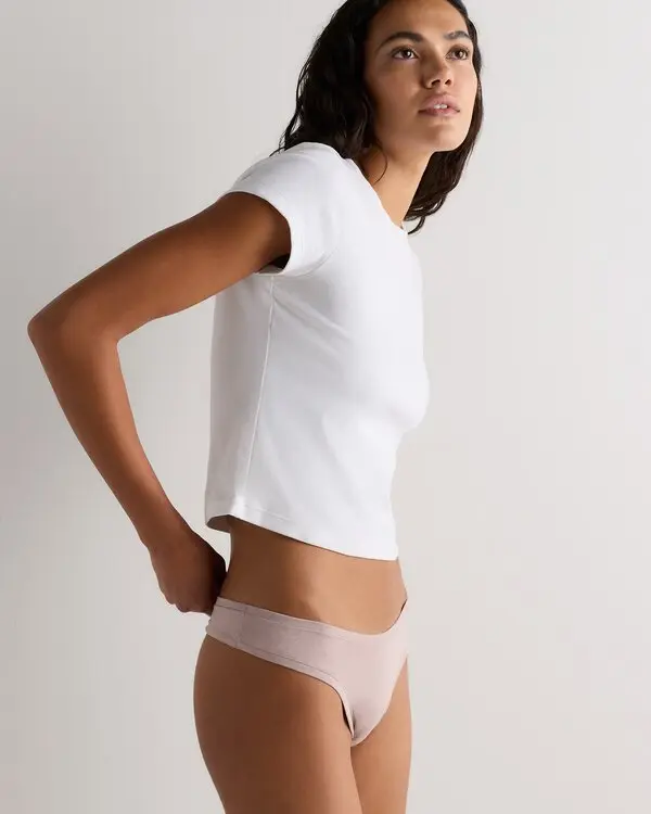 Quince High-cut Thong - Mink