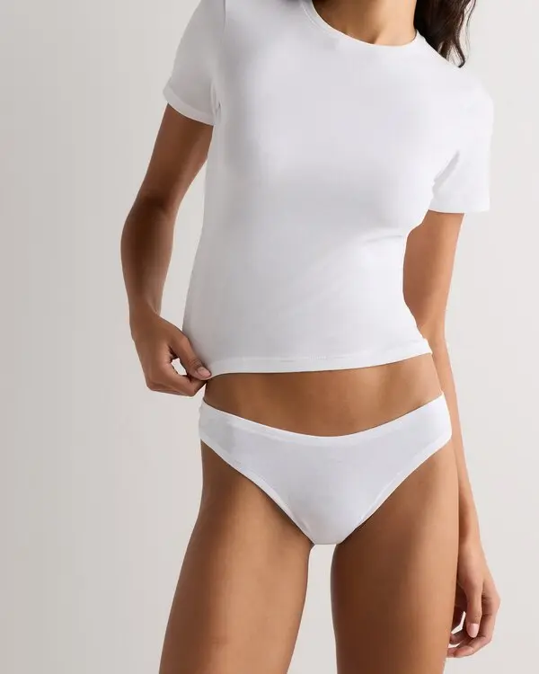 Quince High-cut Thong - Soft White