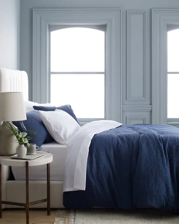 Quince Luxe Waffle Duvet Cover - Indigo