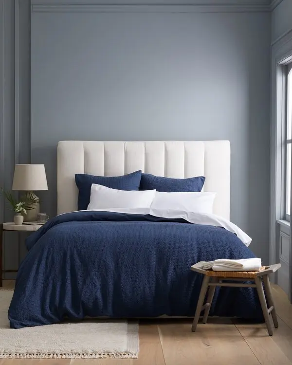 Quince Luxe Waffle Duvet Cover - Indigo